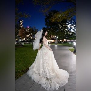 Galia Lahav | Dresses | Galia Lahav Mimosa Hand Embellished Tulle Light ...